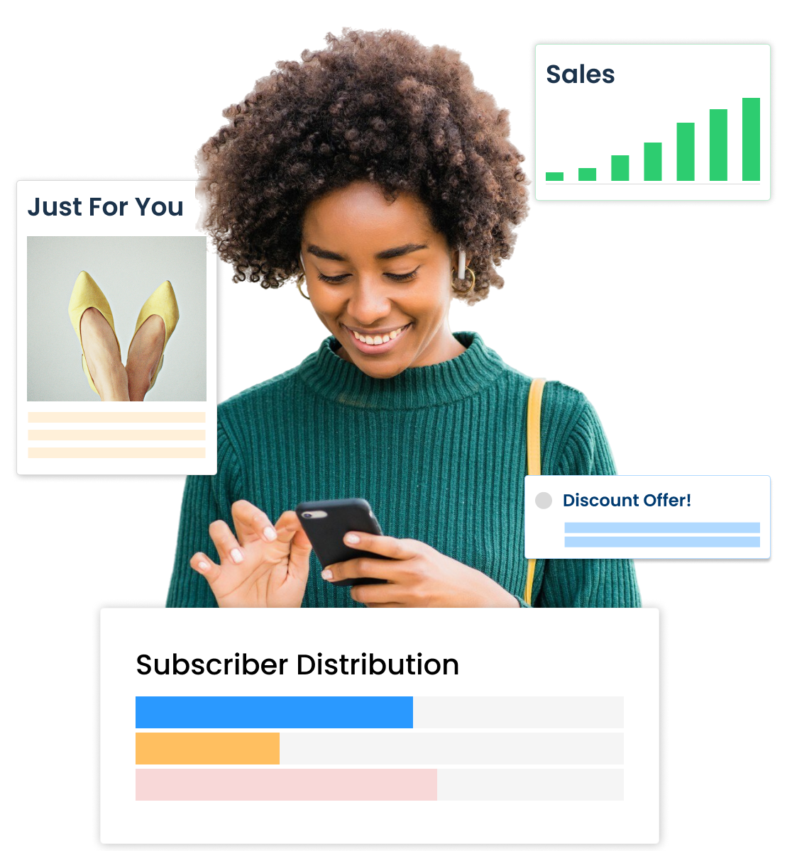 Landing page dashboard
